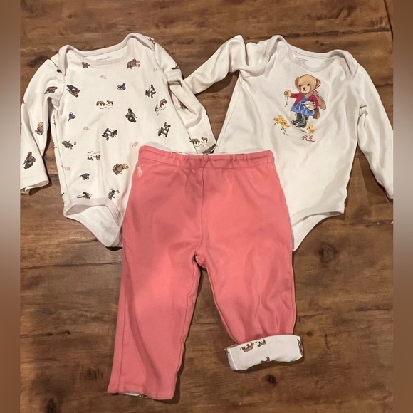 Ralph Lauren | Matching Sets | Ralph Lauren Mix Match Polo Bear Pink ...